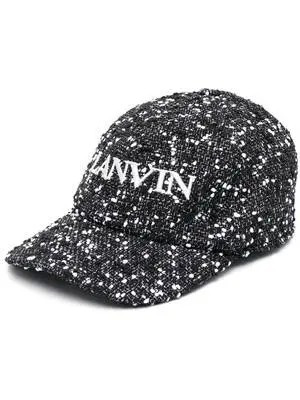 LANVIN Logo-embroidered Tweed Cap