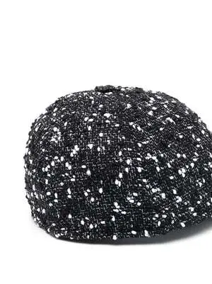 LANVIN Logo-embroidered Tweed Cap