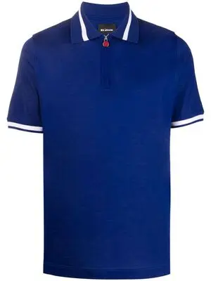 Kiton Piqué Zip-fastening Polo Shirt