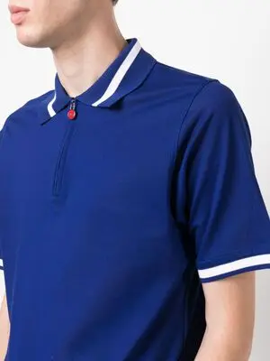 Kiton Piqué Zip-fastening Polo Shirt