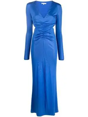 Patrizia Pepe Open-back Ruched Maxi Dress