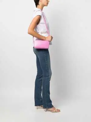 Patrizia Pepe Leather Crossbody Bag - Pink