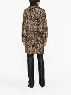 Zadig&Voltaire Leopard-print Calf Hair Coat