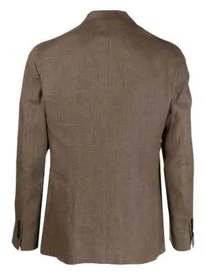 Peserico Long-sleeve Linen Blazer