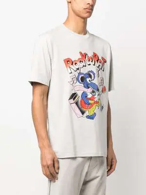Moschino Graphic-print Cotton T-shirt - Grey