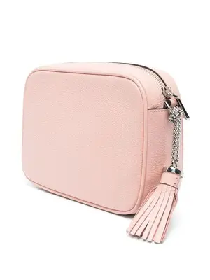 Michael Kors Leather Crossbody Bag With Logo Lettering - Pink