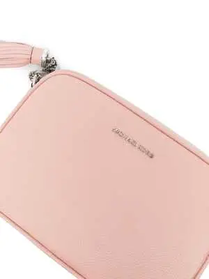 Michael Kors Leather Crossbody Bag With Logo Lettering - Pink