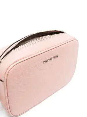 Michael Kors Leather Crossbody Bag With Logo Lettering - Pink