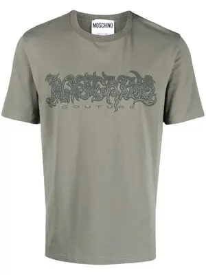 Moschino Logo-print Stretch-cotton T-shirt