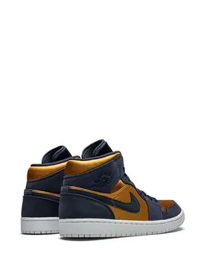 JORDAN Air 1 Mid Se Stain Gold Sneakers - Blue