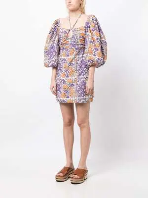 Rhode Jeanne Graphic-print Thigh-length Dress