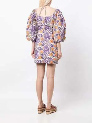 Rhode Jeanne Graphic-print Thigh-length Dress