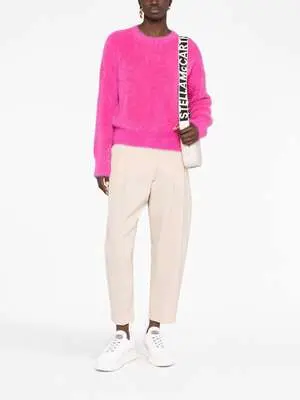 Stella McCartney Long-sleeved Textured Jumper - Pink
