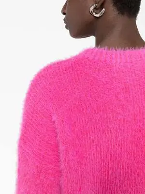 Stella McCartney Long-sleeved Textured Jumper - Pink