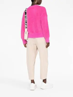 Stella McCartney Long-sleeved Textured Jumper - Pink