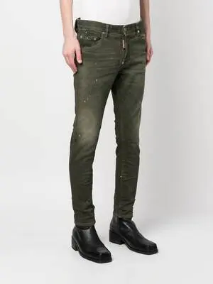 Dsquared2 Paint Splatter Skinny Jeans