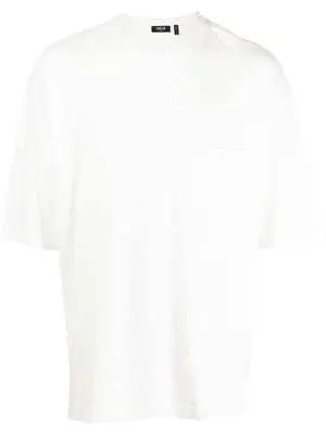 FIVE CM Embroidered-design Cotton T-shirt - White