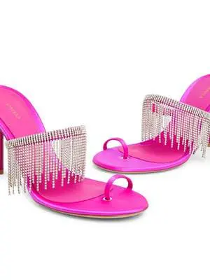 LE SILLA The Jewels 80mm Fringed Sandals