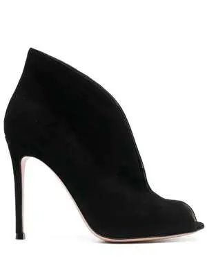 GIANVITO ROSSI Peep-toe Suede Sandals