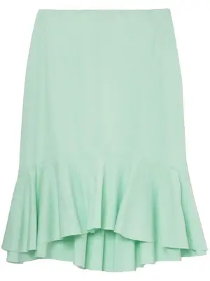 We11Done Ruffle-detail Asymmetric Skirt