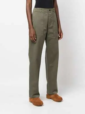 FORTELA Jerry Straight-leg Cotton Trousers - Green