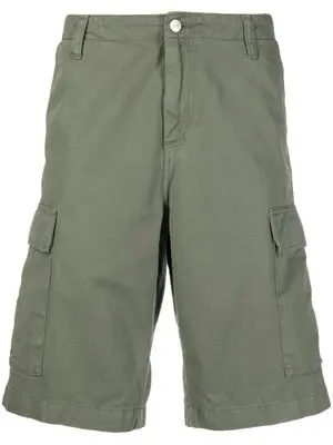 Carhartt Work In Progress Logo-patch Cargo Shorts - Green