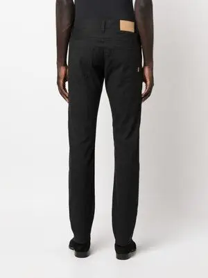 BOSS Mélange-effect Stretch-cotton Jeans
