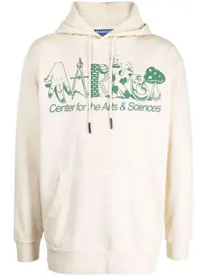 MARKET Smiley Arts & Sciences Cotton Hoodie - Neutrals