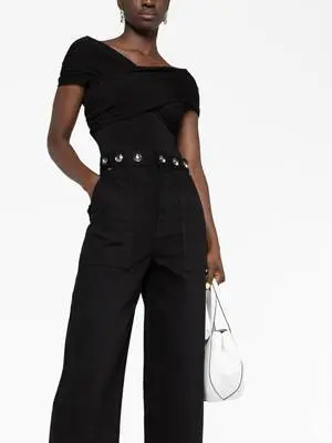 Khaite Stud-detail Cropped Jeans