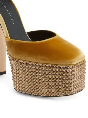 GIUSEPPE ZANOTTI 150mm Bebe Strass Pumps
