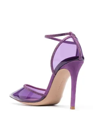 GIANVITO ROSSI Crystal Sabin 110mm Pumps