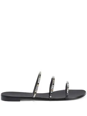 GIUSEPPE ZANOTTI Embellished Sandals - Black