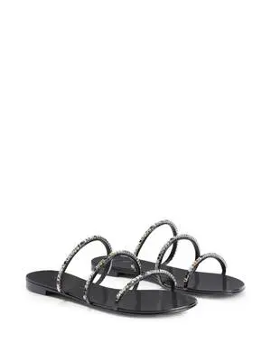 GIUSEPPE ZANOTTI Embellished Sandals - Black