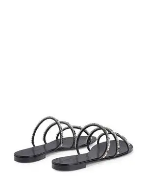 GIUSEPPE ZANOTTI Embellished Sandals - Black