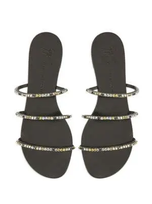 GIUSEPPE ZANOTTI Embellished Sandals - Black