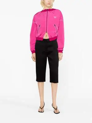 TOM FORD Logo-print Cropped Bomber Jacket