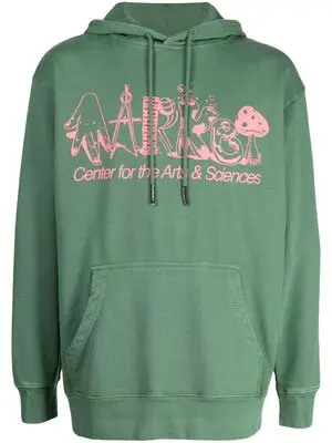 MARKET Smiley Arts & Sciences Cotton Hoodie - Green