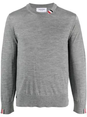 Thom Browne Logo-patch Wool Sweatshirt