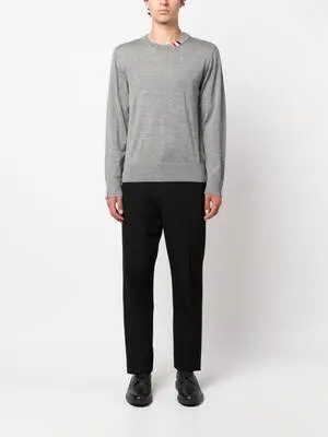 Thom Browne Logo-patch Wool Sweatshirt