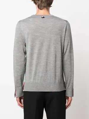 Thom Browne Logo-patch Wool Sweatshirt