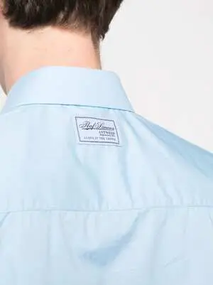 Raf Simons Polka Dot Print Cotton Shirt - Blue