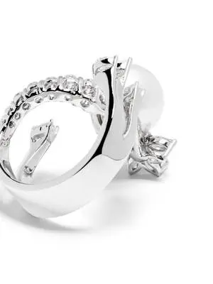 Yeprem 18kt White Gold Diamond And Pearl Ring