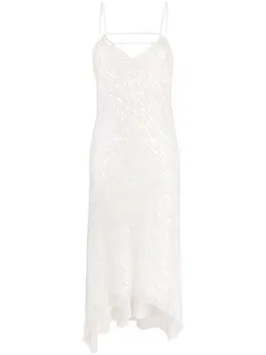 Patrizia Pepe Sequin-embellished Asymmetric Dress