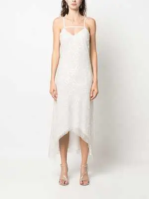 Patrizia Pepe Sequin-embellished Asymmetric Dress