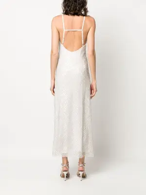 Patrizia Pepe Sequin-embellished Asymmetric Dress