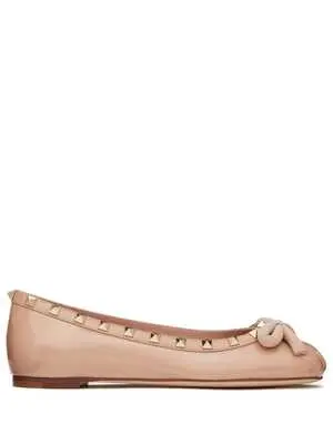 Valentino Garavani Rockstud Ballerina Flats - Pink