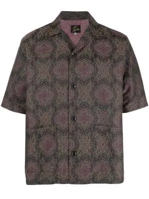 Needles Geometric-pattern Short-sleeved Shirt