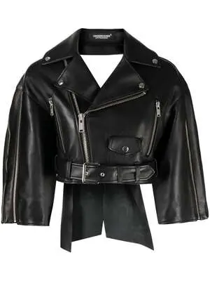 UNDERCOVERISM Cut-out Biker Jacket - Black