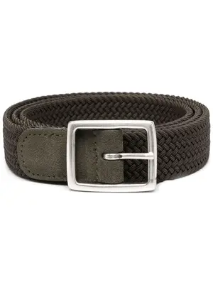 DELL'OGLIO Mastic Elasticated Belt - Green
