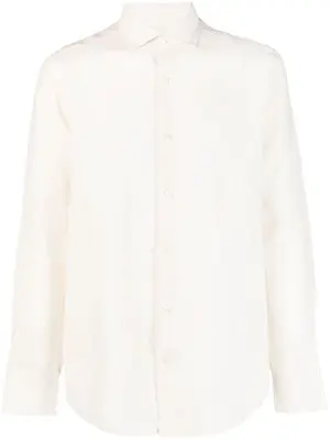 Frescobol Carioca Linen Long-sleeve Shirt - Neutrals